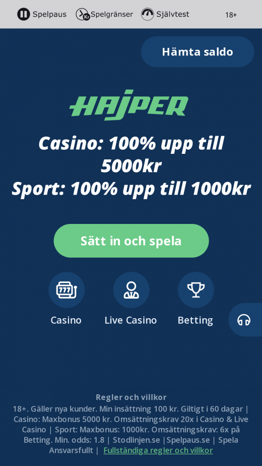 Hajper mobil - Ladda ner app för Android & iPhone